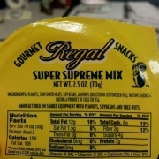 Regal Gourmet Snacks Super Supreme Mix: Calories, Nutrition Analysis ...