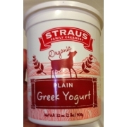 Straus Family Creamery Greek Yogurt, Plain: Calories, Nutrition ...