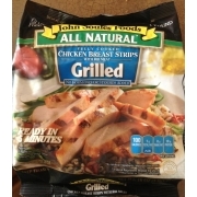 John Soules Foods Chicken Breast Strips with Rib Meat Grilled: Calories ...