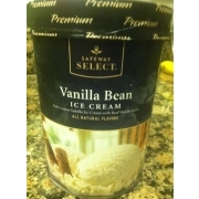 Safeway Select Vanilla Bean Ice Cream: Calories, Nutrition Analysis ...