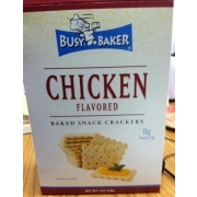 Busy Baker Chicken Flavored Baked Snack Crackers: Calories, Nutrition ...