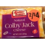 Market Basket Natural Colby Jack Cheese: Calories, Nutrition Analysis ...