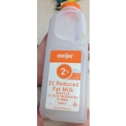 Meijer Milk, 2% Reduced Fat: Calories, Nutrition Analysis & More ...