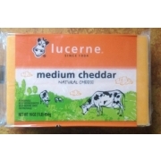 Lucerne Medium Cheddar Cheese: Calories, Nutrition Analysis & More ...