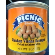 Picnic Brand Chicken Vienna Sausage: Calories, Nutrition Analysis ...