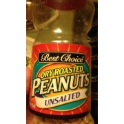 Best Choice Dry Roasted Peanuts, Unsalted: Calories, Nutrition Analysis ...