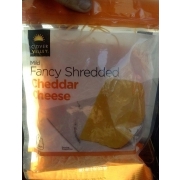 Clover Valley Mild Fancy Shredded Cheddar Cheese: Calories, Nutrition ...