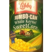 Libby's Sweet Corn, Whole Kernel, Jumbo-Can: Calories, Nutrition ...
