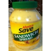 Always Save Sandwich Spread: Calories, Nutrition Analysis & More ...