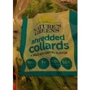 Nature's Greens Shredded Collards: Calories, Nutrition Analysis & More ...