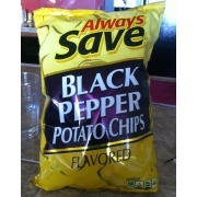 Always Save Potato Chips, Black Pepper: Calories, Nutrition Analysis ...