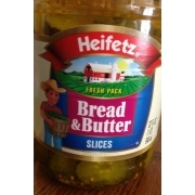 Heifetz Pickles, Bread & Butter Slices: Calories, Nutrition Analysis ...