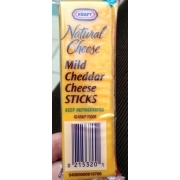Kraft Cheese Sticks, Mild Cheddar: Calories, Nutrition Analysis & More ...