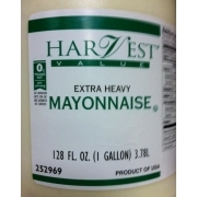HarVest Value Mayonnaise, Extra Heavy: Calories, Nutrition Analysis ...