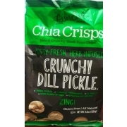 Lesser Evil Chia Crisps,Crunchy Dill Pickle: Calories, Nutrition ...