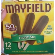Mayfield Fudge Stix: Calories, Nutrition Analysis & More | Fooducate
