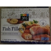 365 Everyday Value Lightly Breaded Fish Fillets: Calories, Nutrition ...