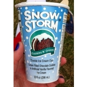 Snow Storm Cookies N' Cream Ice Cream Cup: Calories, Nutrition Analysis ...