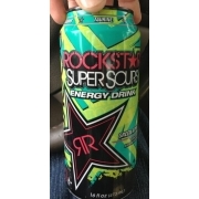 Rockstar SuperSours Energy Drink, Green Apple: Calories, Nutrition ...