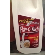 Flav-O-Rich Vitamin D Milk, Grade A, Homogenized Pasteurized: Calories ...