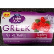 Dannon Light & Fit Greek Yogurt, Raspberry: Calories, Nutrition ...