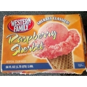 Western Family Raspberry Sherbet, Ice Cream: Calories, Nutrition ...