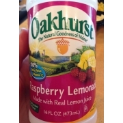 Oakhurst Raspberry Lemonade: Calories, Nutrition Analysis & More ...