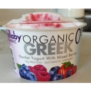 Wallaby Greek Yogurt, Non-fat, Mixed Berries: Calories, Nutrition ...