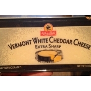 ShopRite Vermont White Cheddar Cheese, Extra Sharp: Calories, Nutrition ...