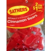Sather's Cinnamon Bears Candy: Calories, Nutrition Analysis & More ...
