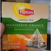 Lipton Green Tea, Mandarin Orange Flavored Green Tea With Other Natural ...