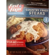 Fast Fixin' Country Fried Steaks: Calories, Nutrition Analysis & More ...