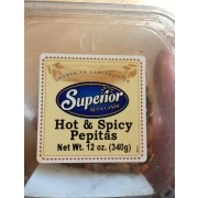 Superior Nut & Candy Pepitas, Hot And Spicy: Calories, Nutrition ...