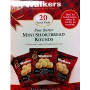 Walkers Mini Shortbread Rounds Cookies: Calories, Nutrition Analysis ...