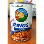 Full Circle Pasta Rings, in a Smooth Tomato Sauce: Calories, Nutrition ...