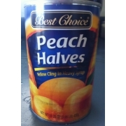 Best Choice Peach Halves: Calories, Nutrition Analysis & More | Fooducate