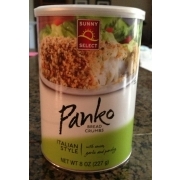 Sunny Select Panko Bread Crumbs, Italian Style: Calories, Nutrition ...