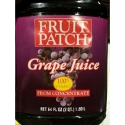 Fruit Patch Grape Juice: Calories, Nutrition Analysis & More | Fooducate