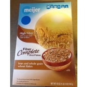 Meijer Fiber Complete Bran And Whole Grain Wheat Flakes Cereal ...