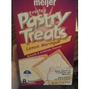 Meijer Frosted Pastry Treats Lemon Meringue, Toasted Pastries: Calories ...