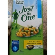 Green Giant Just For One Peas And Corn, Butter Sauce: Calories ...
