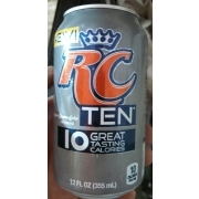 Rc Ten Royal Crown Cola: Calories, Nutrition Analysis & More | Fooducate