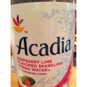 Giant Acadia Raspberry Lime Flavored Sparkling Spring Water: Calories ...