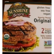 Sunshine Burgers Organic Veggie Burgers: Calories, Nutrition Analysis ...