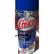 Crisco Professional Anti Stick Spray Pan Release: Calories, Nutrition ...