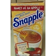 Snapple Black Tea, Unsweetened, Honey of an Apple: Calories, Nutrition ...
