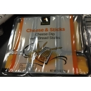 Clover Valley Cheese & Sticks, Cheese Dip With Bread Sticks: Calories ...