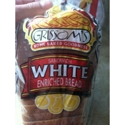 Grissom's Bread, White Enriched: Calories, Nutrition Analysis & More ...