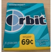 Orbit Wintermint Sugarfree Gum: Calories, Nutrition Analysis & More ...