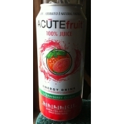 Acute Fruit 100% Juice Energy Drink, Strawberry Guava: Calories ...